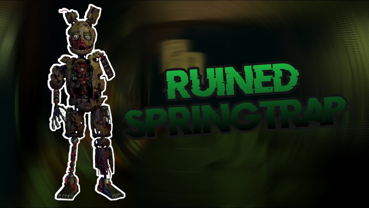 [Fnaf] SpeedEdit - Ruined SpringTrap! (requested!) - YouTube