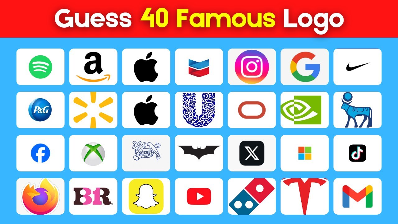 Can You Identify These 40 Famous Logos in 12 Minutes or Less? | Quiz ...