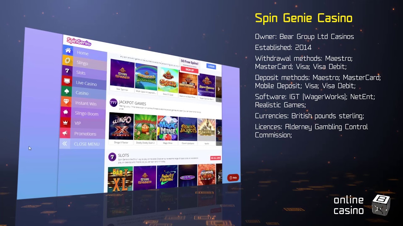 Spin Genie: casino guide at OnlineCasinoBOX.net - YouTube