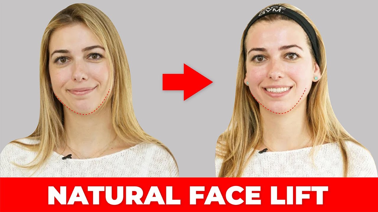 4 Min Natural Face Lift, Remove Laugh Lines | FACE EXERCISES TO LOSE ...