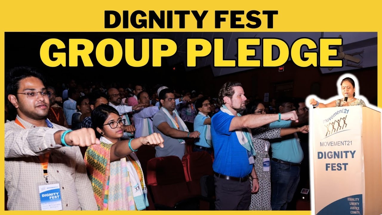 Group Pledge | Pradnyasheel | Movement21 | Dignity Fest | 7th May 2023 - YouTube