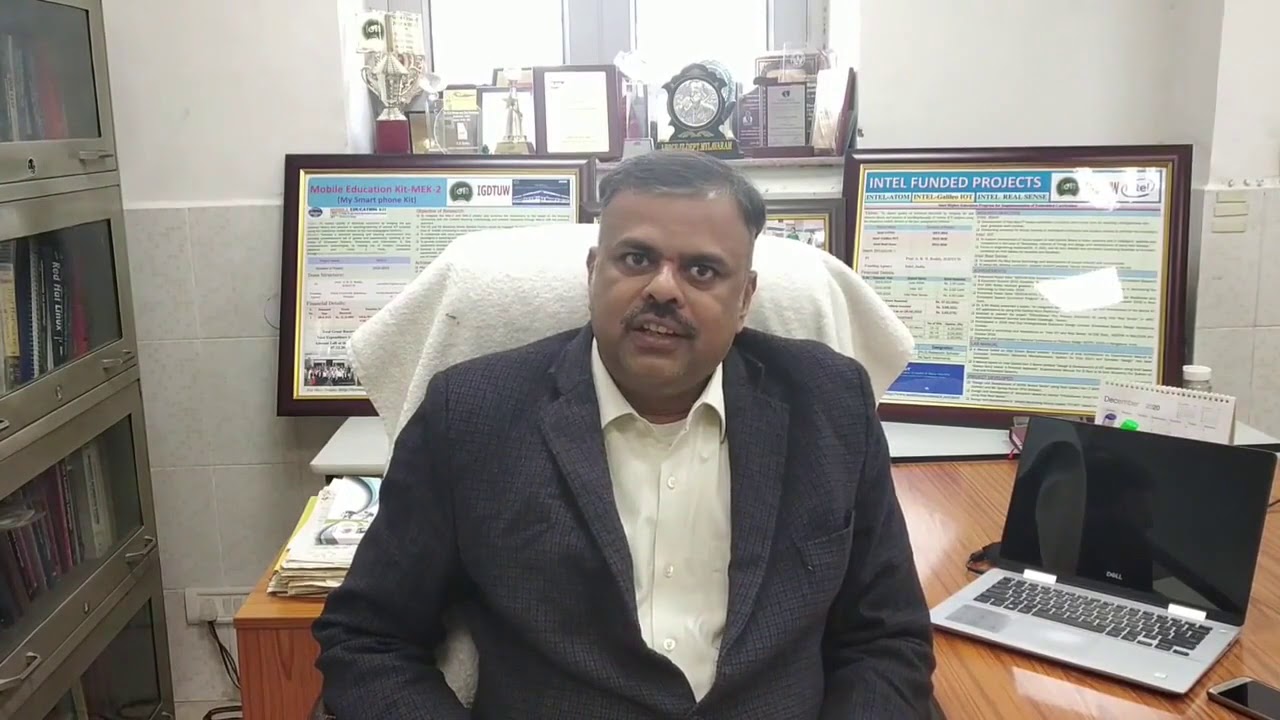 Prof. S R N Reddy, HOD CSE Department, IGDTUW Message for 3rd ...