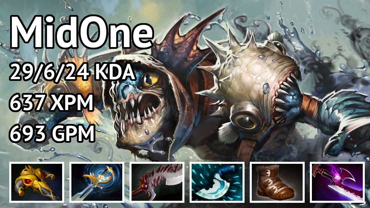 Dota 2 MidOne - Slark highlights - Game 2990052550 - YouTube