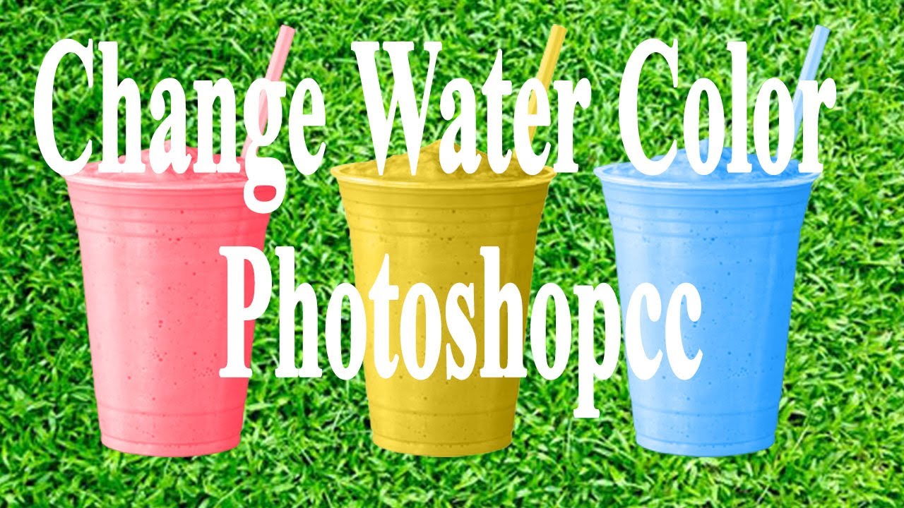 How to change water color in Photoshop - YouTube