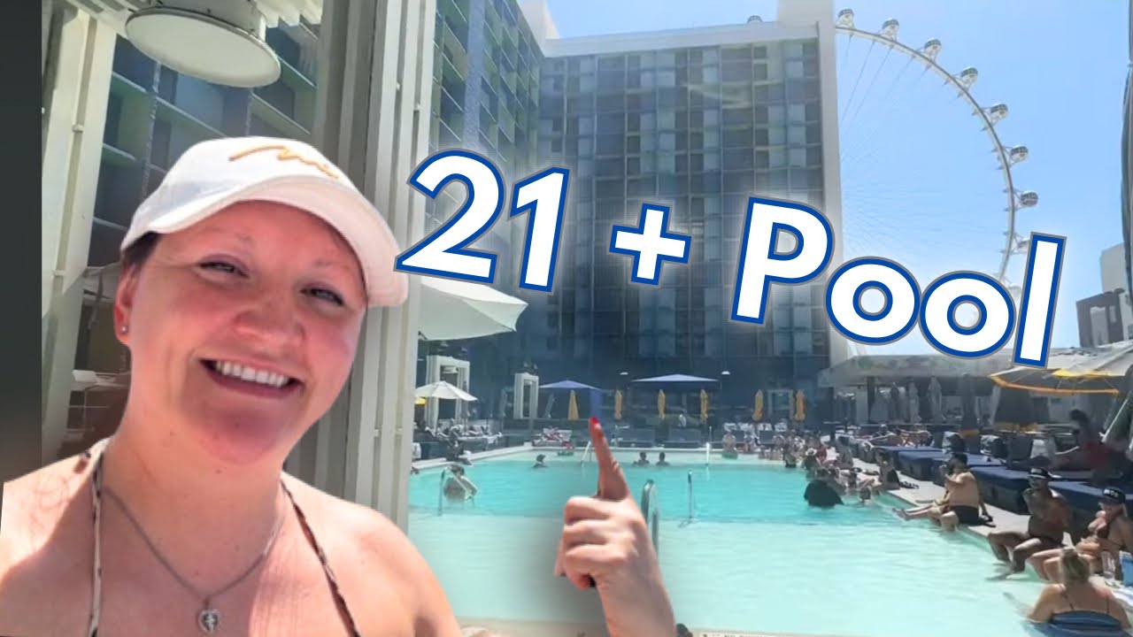 THE LINQ Deluxe Double Queen Room & Adults Only Pool Tour 😎 - YouTube