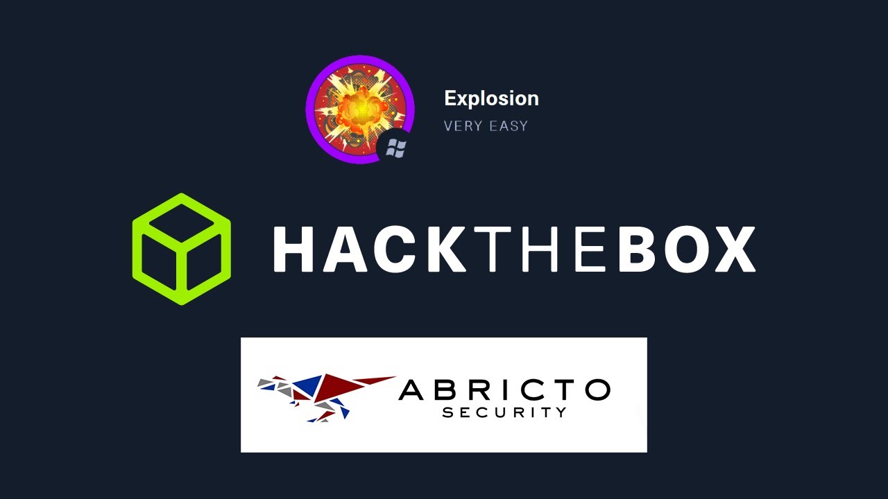 Hack The Box Starting Point – Explosion walk-through - YouTube