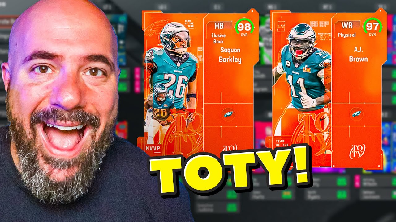 Saquon Barkley & AJ Brown CARRY TOTY Promo & Team Update! - YouTube