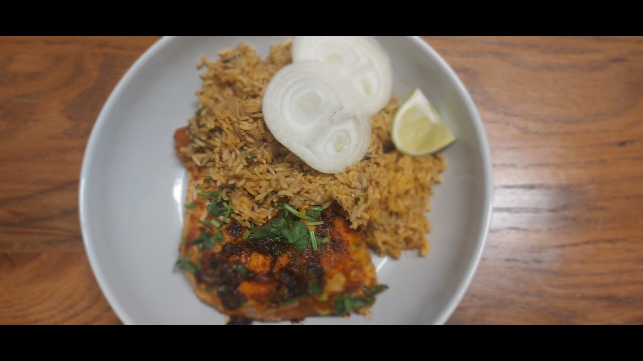 Andhra Chicken Pulao & Chicken Tandoori Tawa Roast - YouTube