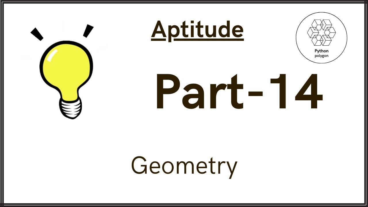 Aptitude Part 14 : Geometry - YouTube