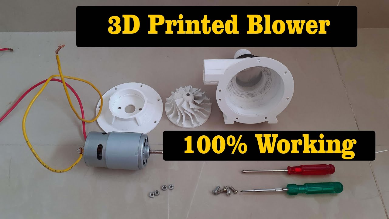 3D printed powerful Blower | blower | Thingivers - YouTube