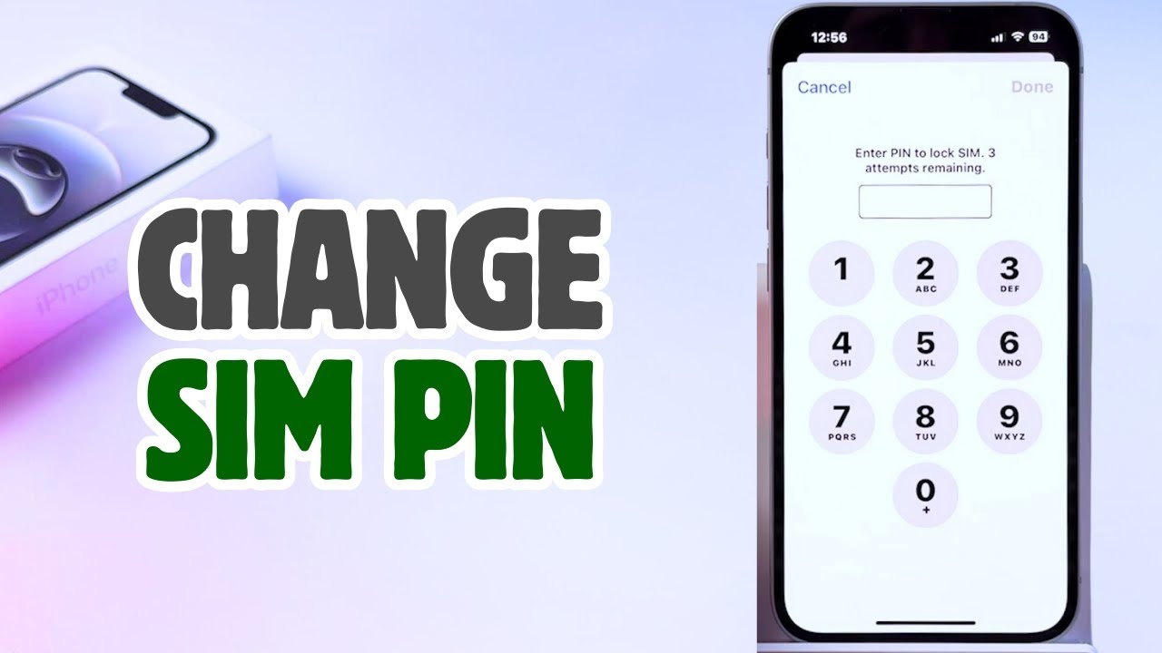 How to Change Your SIM Card PIN on the iPhone 16e - YouTube