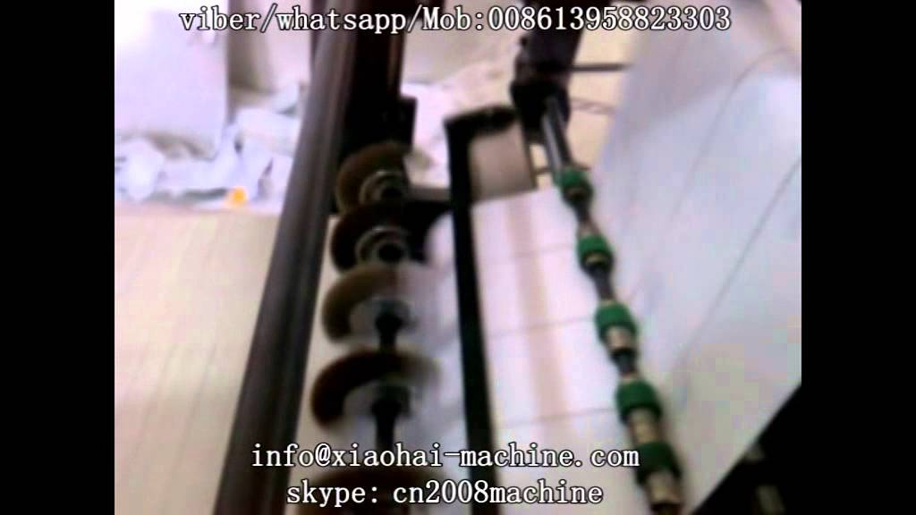 Paper Roll Folding Machine - YouTube