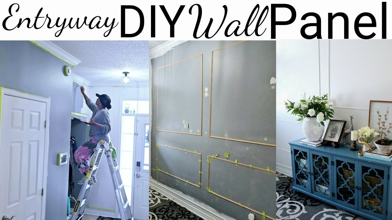 Transforming Entryway with DIY Wall Panels || Budget-Friendly Home ...