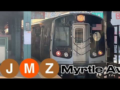 J, M, Z Train Action|R160A, R160B, Bombardier R179 - YouTube