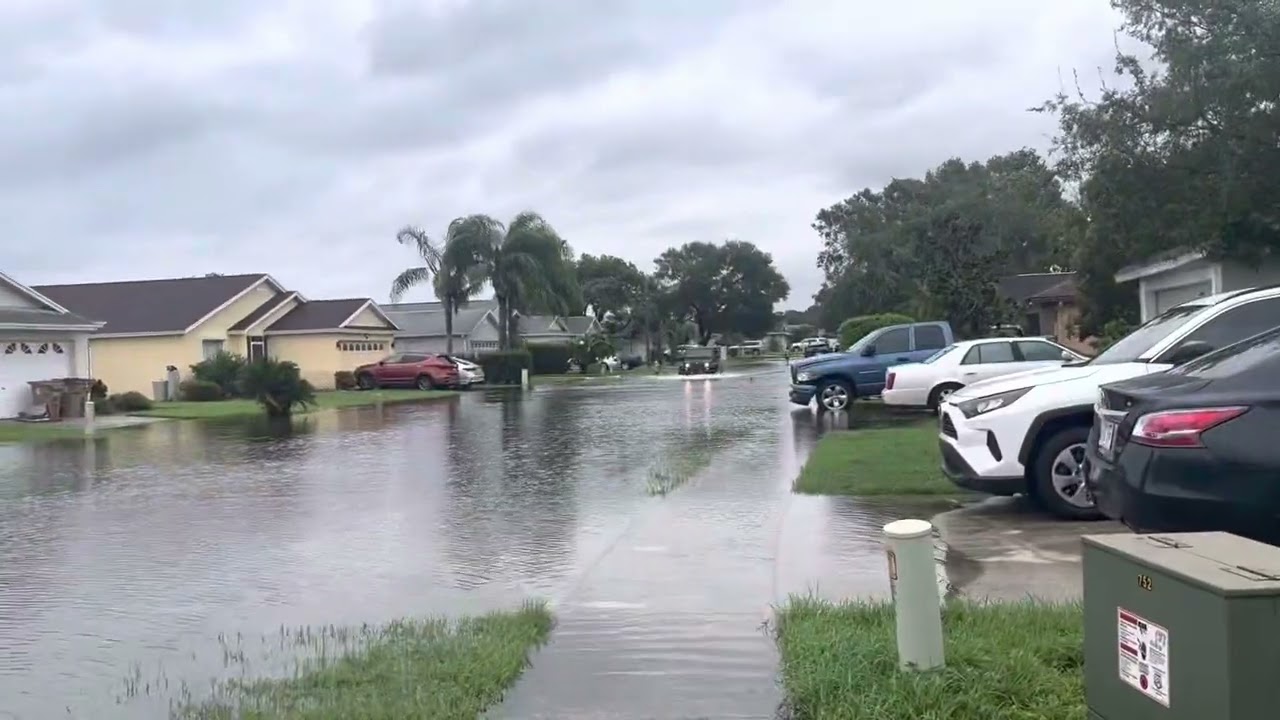 7 miles from Disney World Flooding in the front of my community from ...