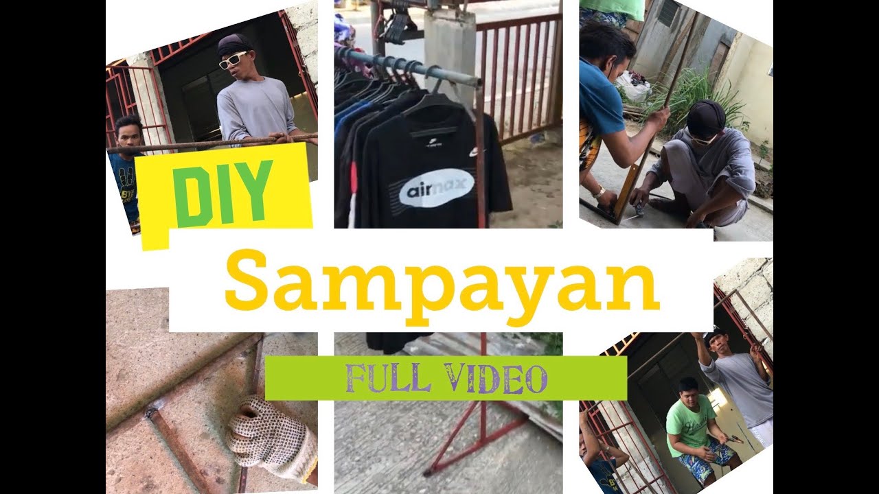 PAANO GUMAWA NG PORTABLE NA SAMPAYAN I DRYING RACK I SAMPAYAN NG MGA ...