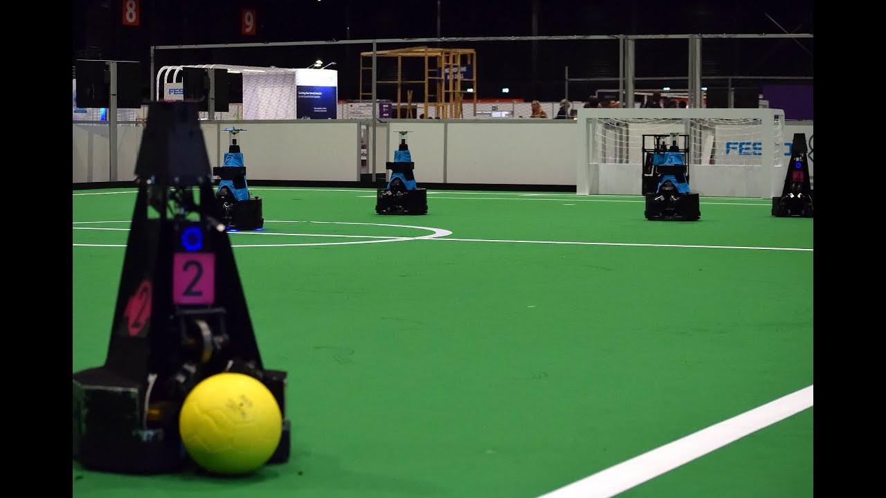 RoboCup 2023 - Bordeaux - Tech United vs Falcons - YouTube