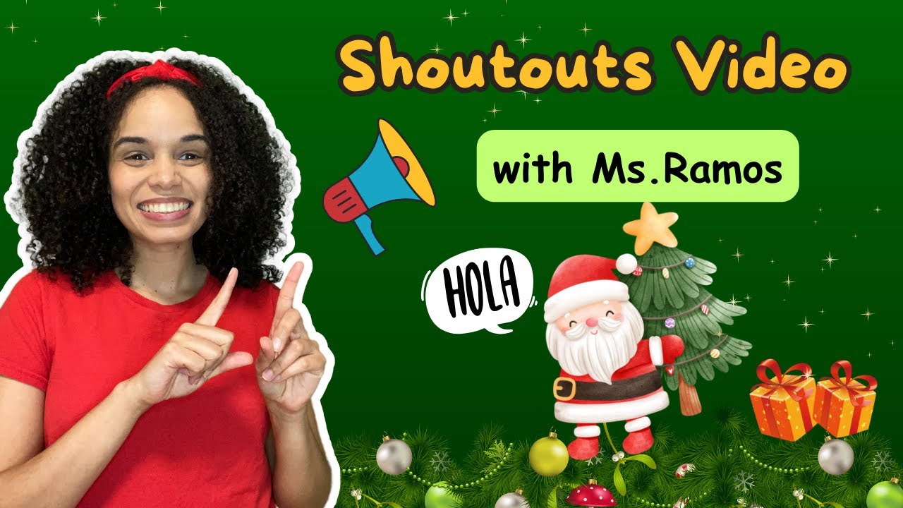 Shoutouts Thursday | Con Ms.Ramos | Español Para Bebé | 12-19-24 - YouTube