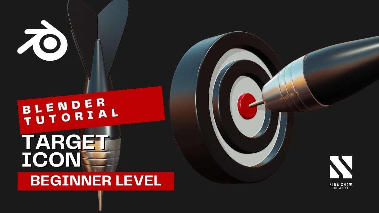 Target Icon | Modeling and Texturing | Blender Tutorial - YouTube