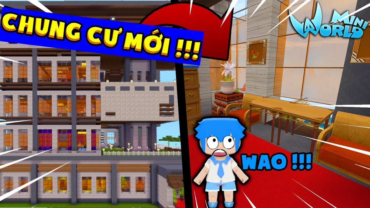 Mini World: Block Art TẬP 11 * CHUYỂN QUA CHUNG CƯ MỚI CỦA OOPS GUMBALL ...