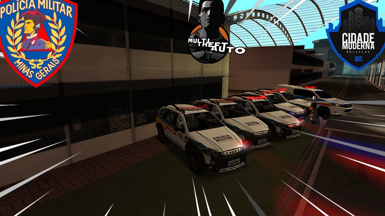 GTA/MTA Cidade Moderna RP abordagens Policia PMMG #2 - YouTube