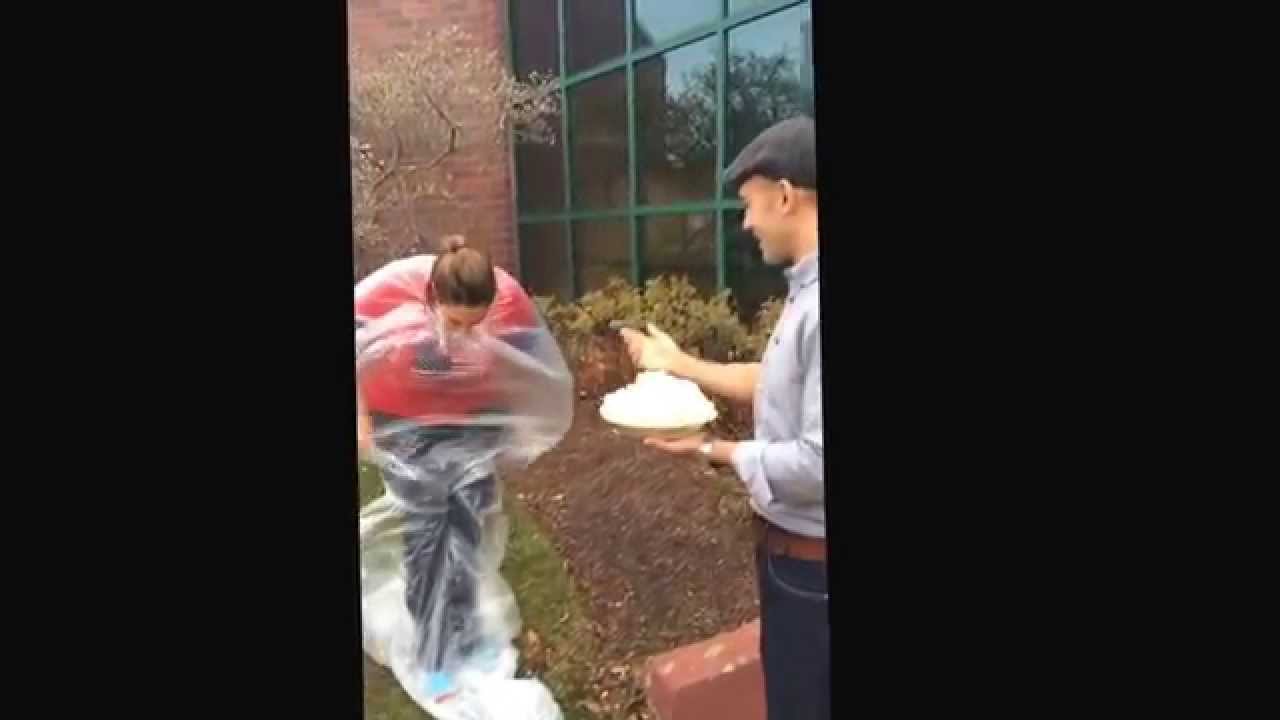 Smashing a Pie in my boss' face - YouTube