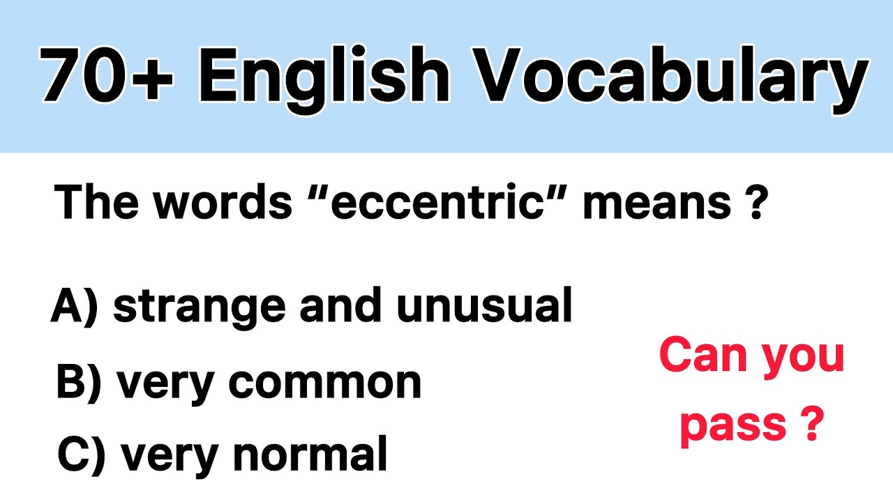 65 Advanced Word Meaning MCQs with 3 Options | Boost Your English ...