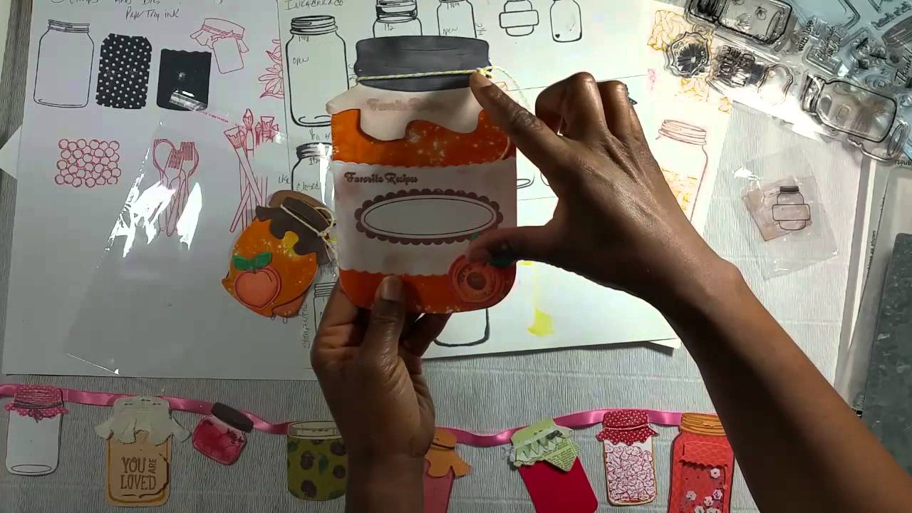 Mason Jar mania: Mason jar Die and stamp comparison - YouTube
