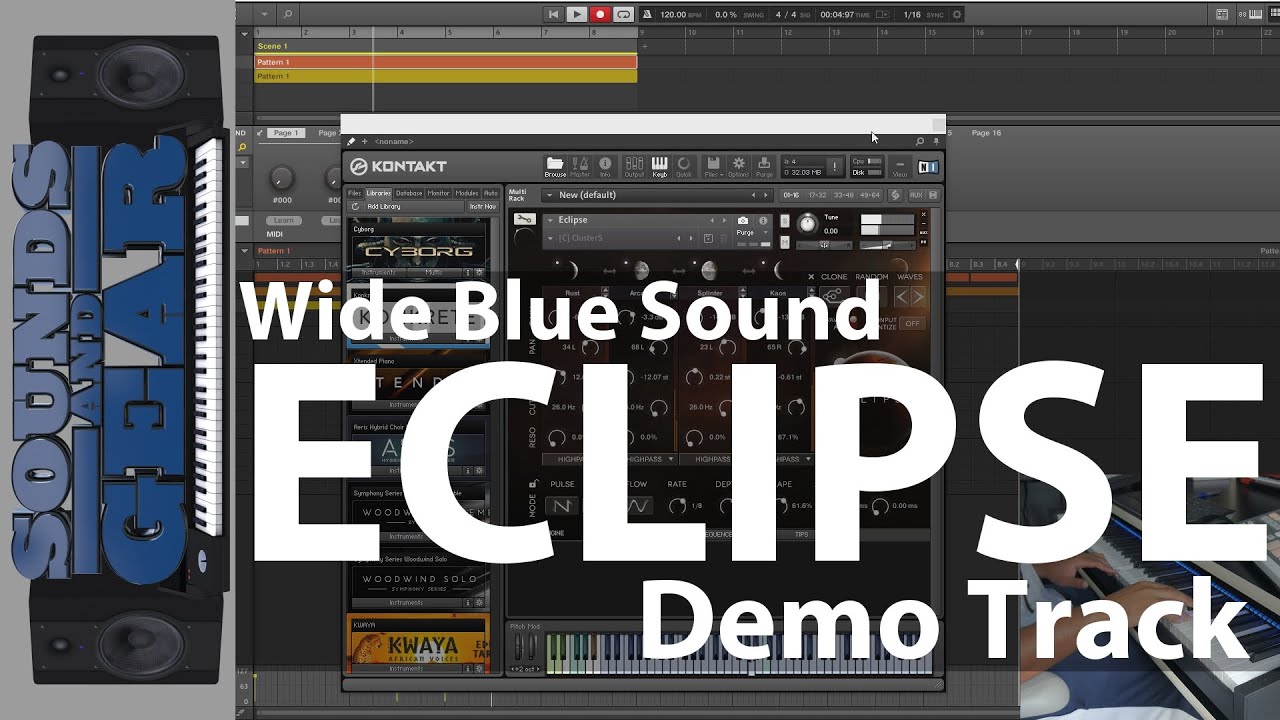 Demo Track: Making a beat with Wide Blue Sound ECLIPSE - YouTube