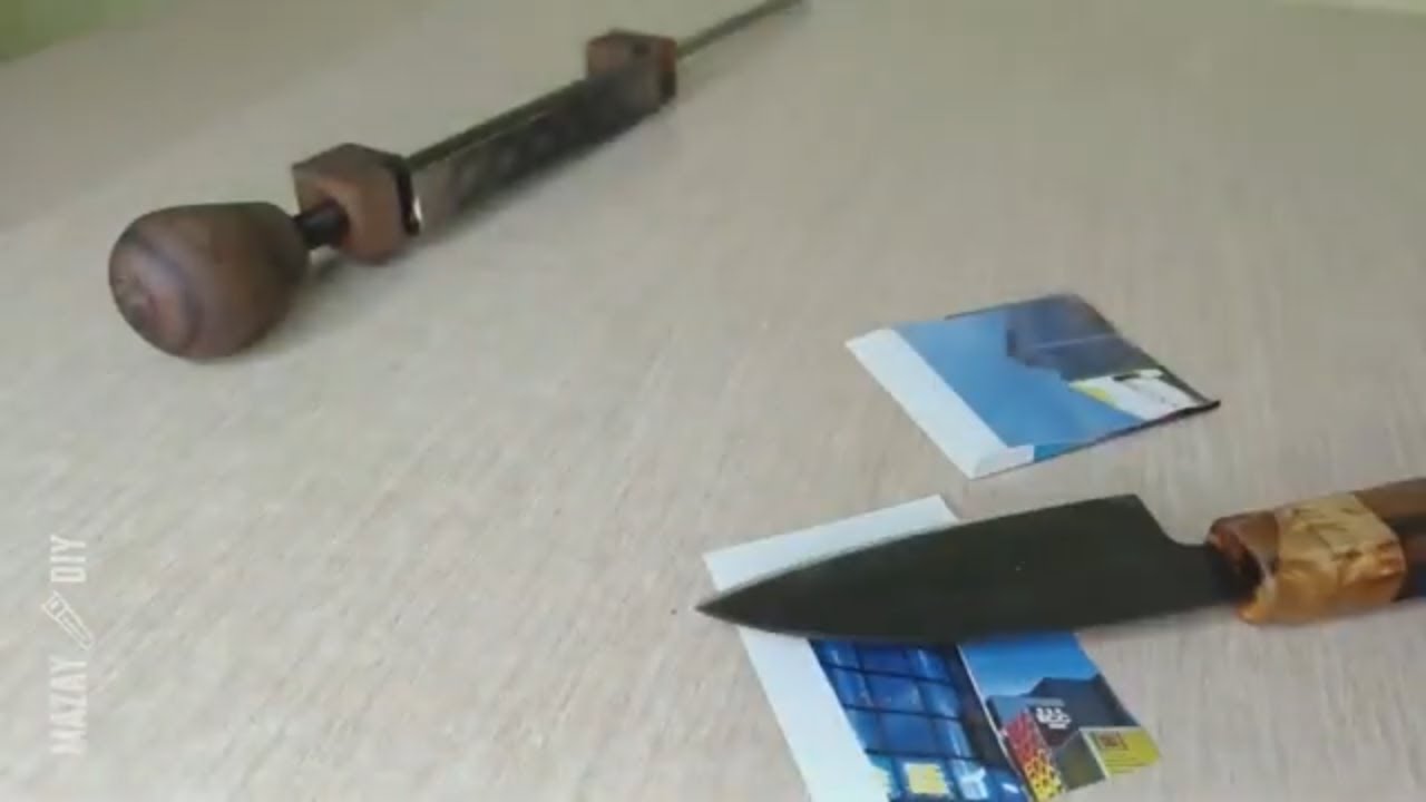 How to make a homemade knife sharpening jig - YouTube