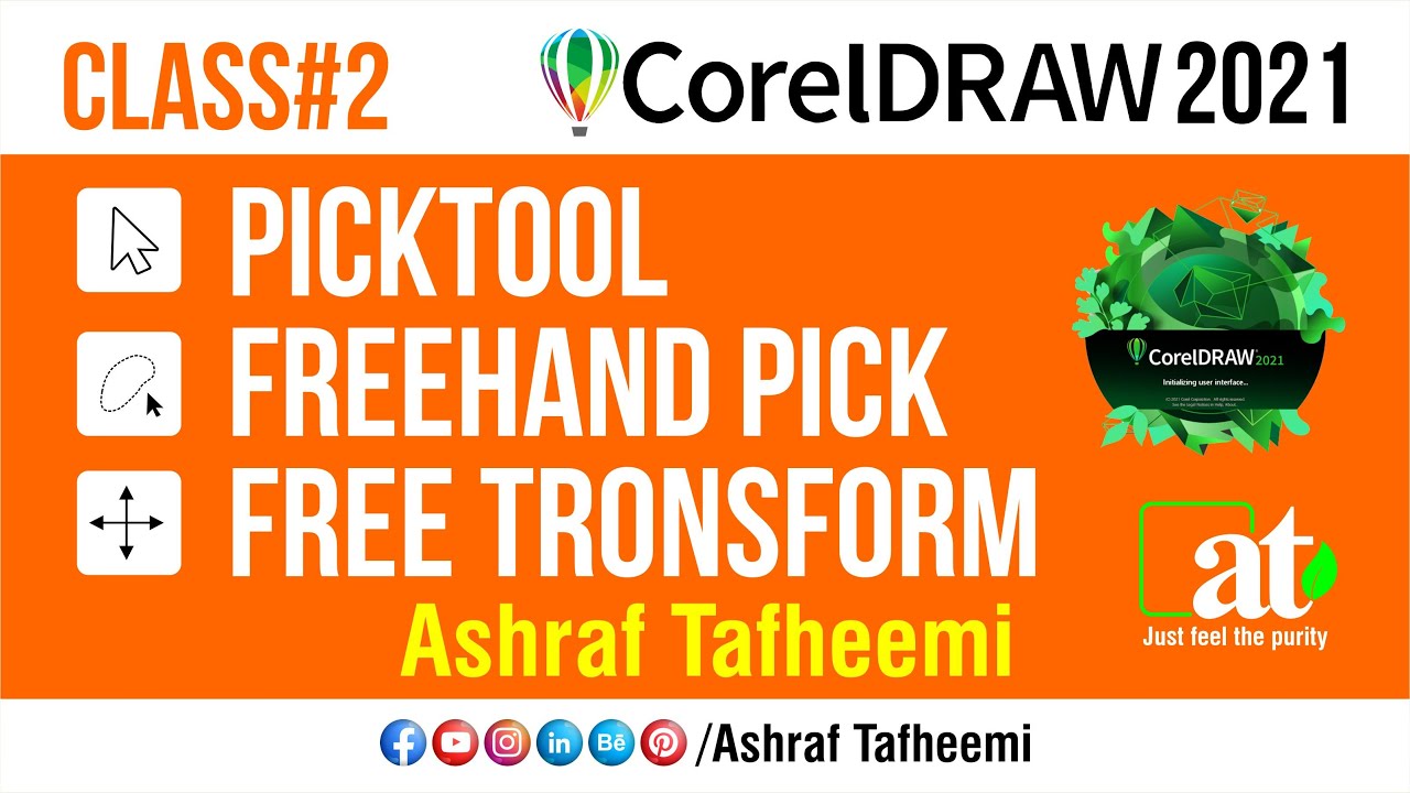 HOW TO USE PICK TOOL IN COREL DRAW - YouTube