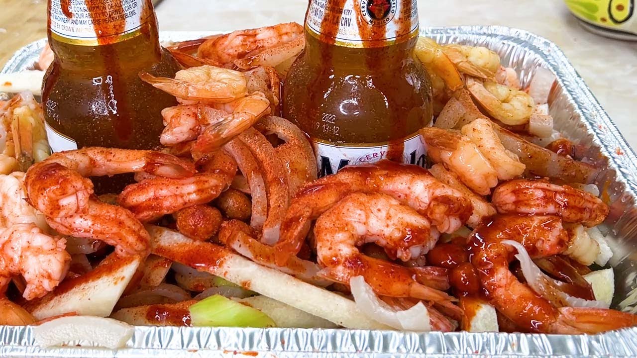 CHAROLA DE CAMARONES BOTANEROS 🍤 😱😍🦐🌶️ - YouTube