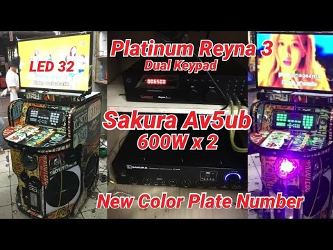 Videoke 12x4 VIP / Dual Keypad Magic Ball / Platinum Reyna 3 / Sakura ...