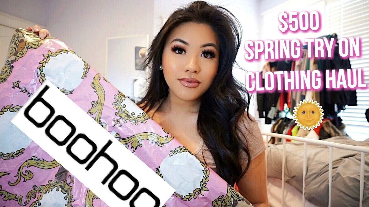 BOOHOO SPRING BREAK HAUL! - YouTube