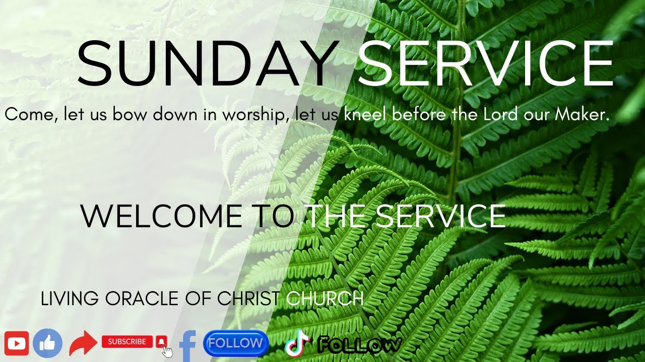 Sunday Service: 30th June 2024 prayer session and continuation - YouTube