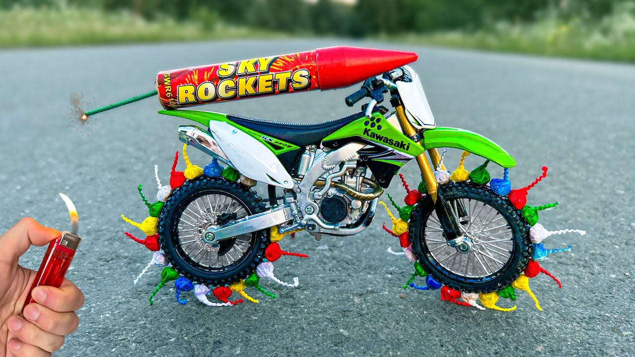 EXPERIMENT : Motocross Bike With Garlic Snappers Powered By Turbo ...