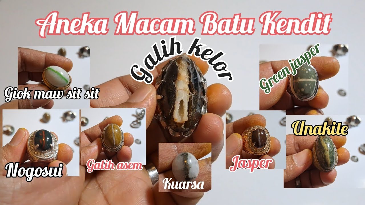 Batu Kendit // Macam-macam batu akik kendit // Giok kendit - jasper ...