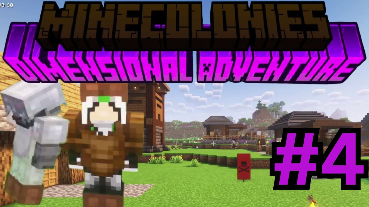 Minecraft Minecolonies Dimensional Modpack : La ville prend forme ! #4 ...