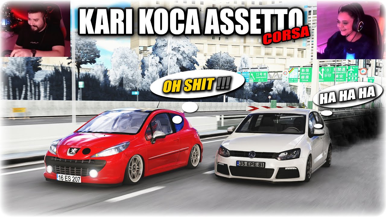 KARI KOCA ASSETTO CORSA // KARADUMAN POLO + 207 MAKAS - YouTube
