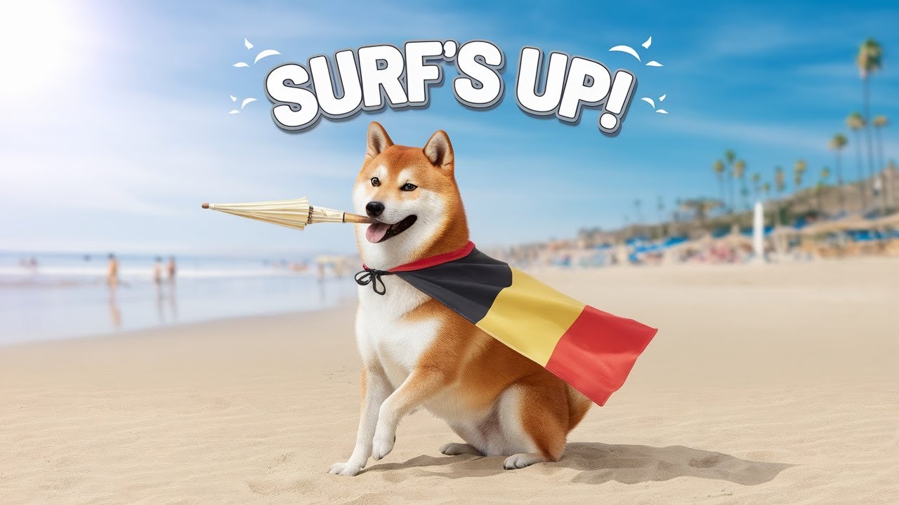 Doge of Belgium Conquers the Beach - YouTube