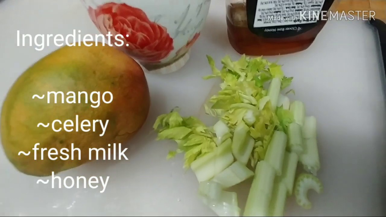 MANGO SHAKE with CELERY | CHERAY BISAYA - YouTube