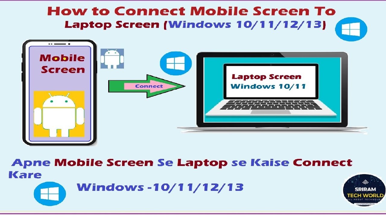 Mobile Screen Laptop Se Kaise Connect Kare | Mobile Screencast with ...