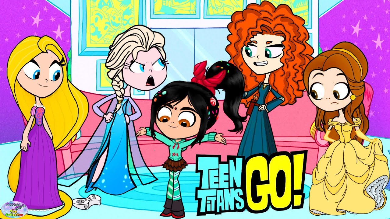 Teen Titans Go! vs. Vanellope and friends! Cartoon Character Swap ...