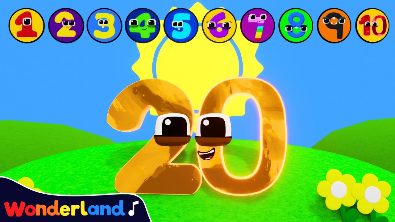 Wonderland Songs: Let's Get Moving Counting Numbers 1 - 20 | Kids Songs ...