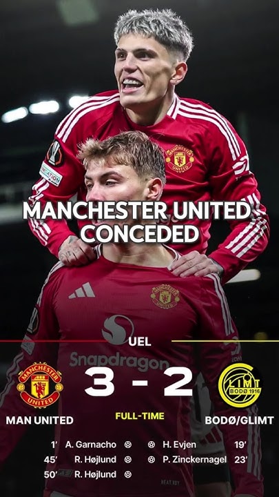 Ruben Amorim's First Win | Man Utd 3-2 FK Bodo/Glimt | UEL 2024/25 #football #soccer #shorts ...