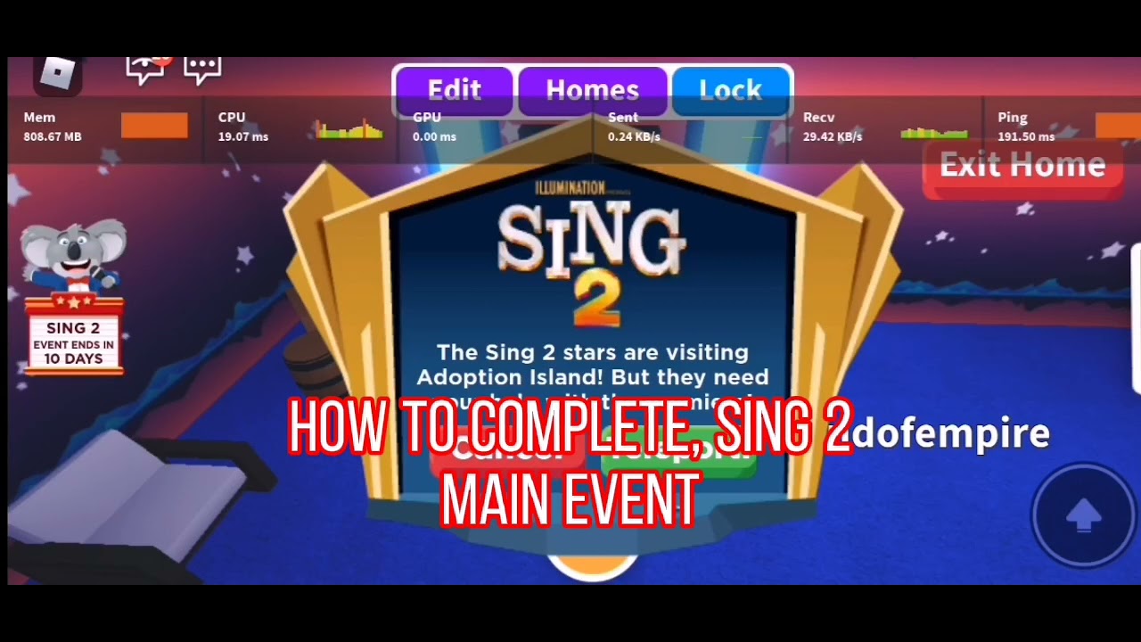 [How to Complete, Sing 2 Main Event in Roblox Adopt Me]! - YouTube