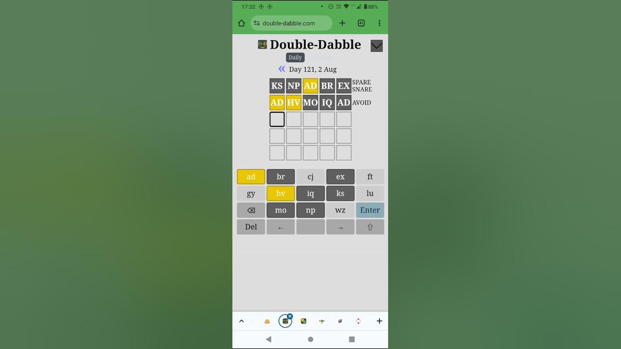 Wordle with paired-up letters! (Double-dabble puzzle for 2 Aug 24) #speedsolving #wordle #puzzle ...