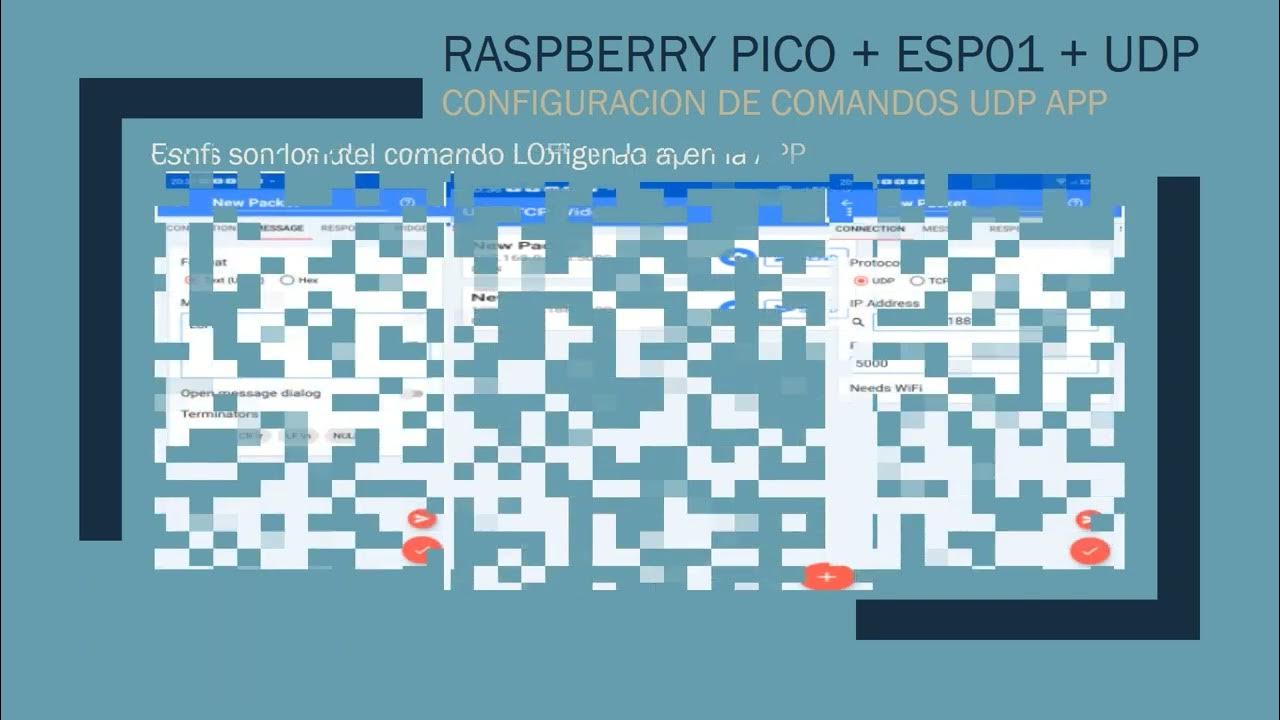 Raspberry pi pico + ESP01 + UDP + manejo led - YouTube