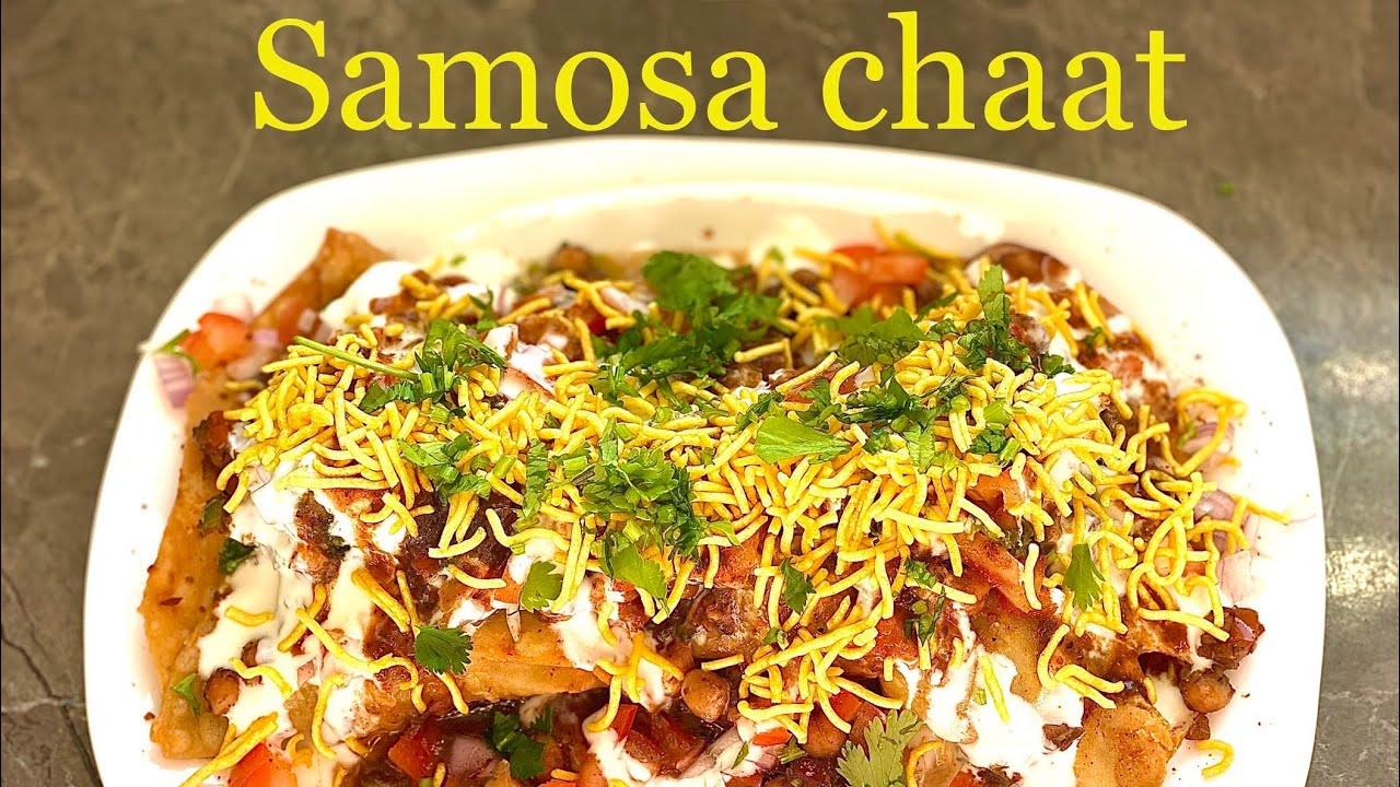 How To Make Quick And Easy Samosa Chaat Recipe | Samosa Chana Chaat ...