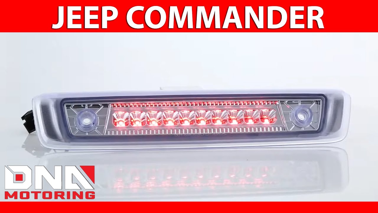 DNA Motoring 06-10 Jeep Commander LED Chrome Third Brake Light - YouTube